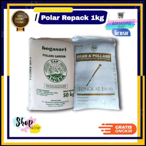 Jual POLAR POLLARD GANDUM CAP ANGSA repack 1kg - polar angsa 1kg - Kab ...