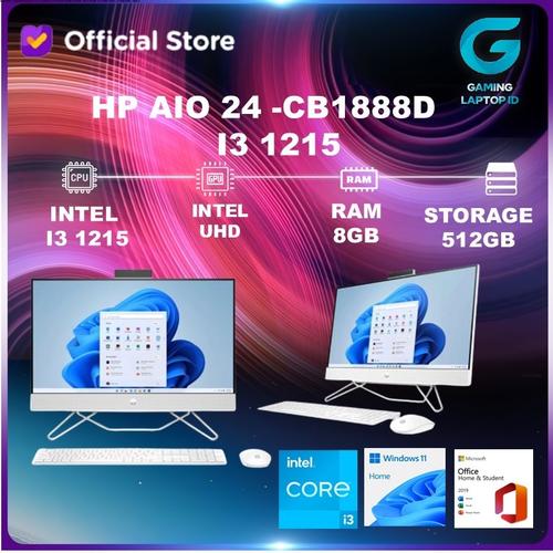 Promo HP AIO 24 I3 1215 8GB 512GB W11+OHS 23.8" FHD IPS -CB1888D Cicil ...