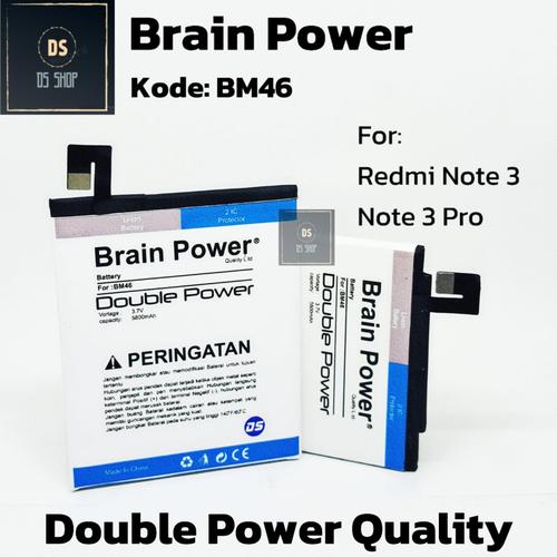 Jual Battery Baterai Batre BM 46 / BM46 Xiaomi Note 3 Brain Power ...