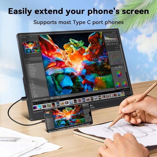 Jual Touchscreen Portable Monitor 14 Inch FHD 1920x1200P IPS Kenowa ...