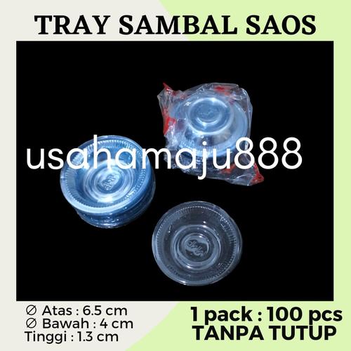 Jual 100pcs Mika Tray Sambal Saos Kecap Cabe Mayo Mayonnaise Sambel ...