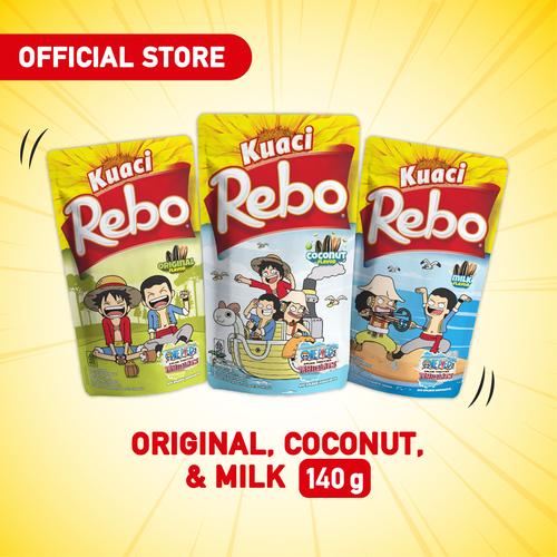 Promo Rebo Kuaci Bundling 3 PCS 140 Gram - Rasa Coconut, Original ...