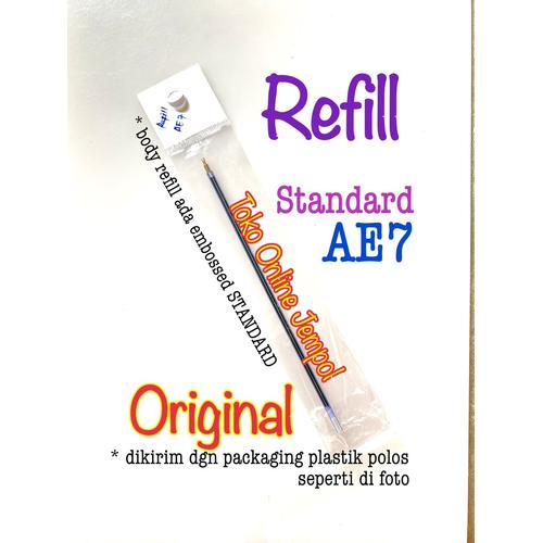Jual REFILL Standard AE7 isi ulang Pulpen 0.5mm harga satuan tinta nya ...
