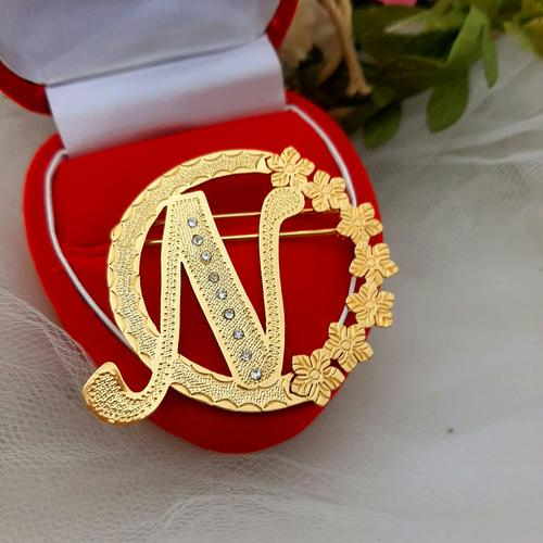 Jual pin bros custom nama bebas custom nama inisial permata lingkar ...