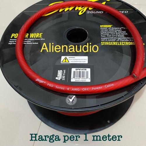 Jual Kabel Power / Setrum / grounding Stinger Pro 4 AWG pure Copper OFC ...