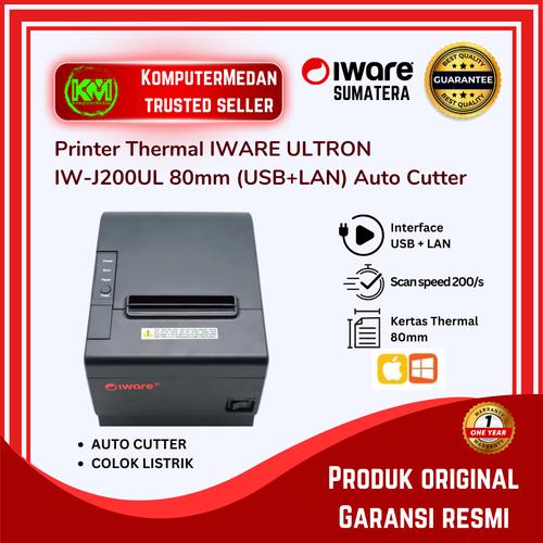 Promo PRINTER THERMAL IWARE ULTRON IW-J200UL 80mm (USB+LAN) AUTO CUTTER ...