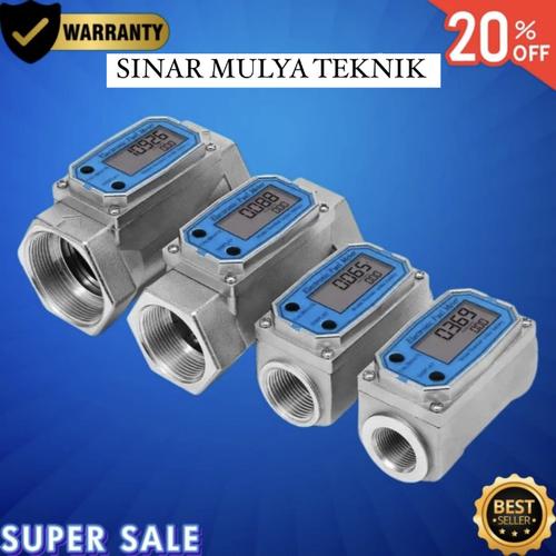 Jual Turbine Flow Meter 3" Digital 3 Inch Fuel Water Solar NPT WG1 ...