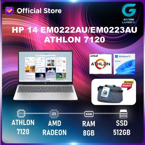 Promo Hp 14s em0222au em0223au AMD Athlon 7120u 8GB 512GB 14" FHD IPS ...