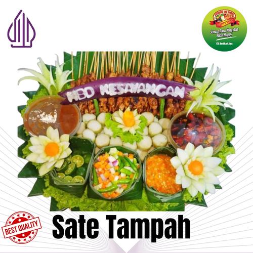 Jual Sate Tampah/Tumpeng Sate/Sate Ayam spesial full daging/Tampah Sate ...