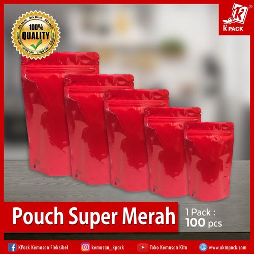 Jual Pouch Super Merah KPack kemasan kopi zipper alumunium foil - 200 ...