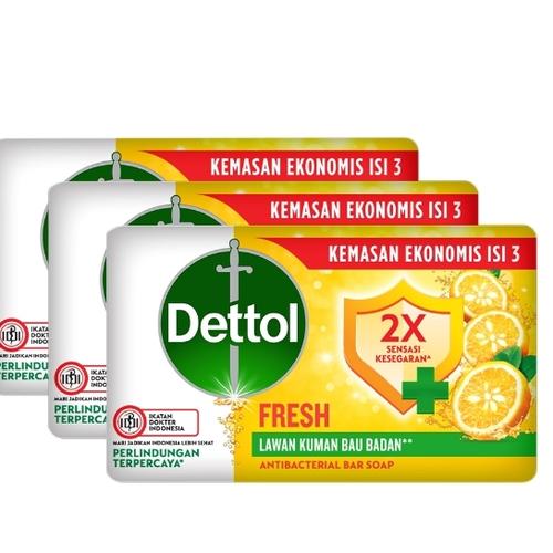 Jual Dettol Antibacterial Bar Soap Fresh 3 x 60 g - Kab. Tangerang - Ride Tell 15 | Tokopedia