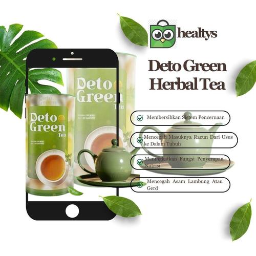 Jual Deto Green Teh Herbal | Detox Sistem Perncernaan | Dengan Kemasan ...