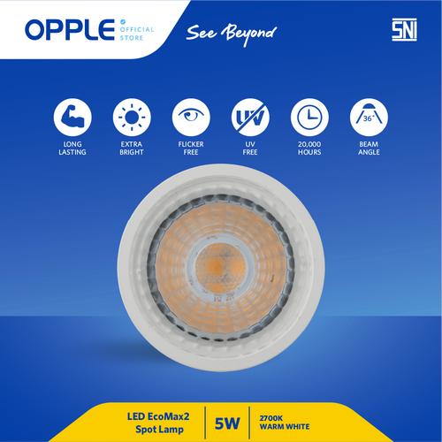 Promo OPPLE Lampu LED EcoMax2 Dimmable Spot Lamp / Spotlight 2700K ...