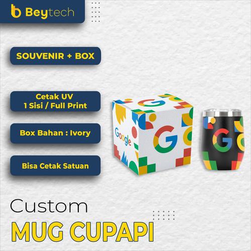 Jual Mug Cupapi UV 1 Sisi/ Full Print Souvenir Custom Gift Box Set ...