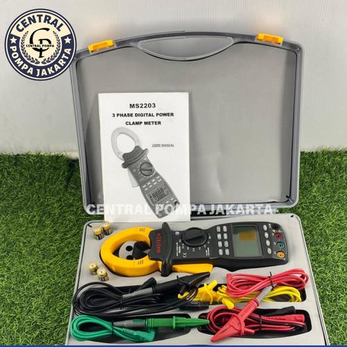 Jual MS2203 Three Phase Power Clamp Meter Mastech Ampere Tang 3 Fas ...