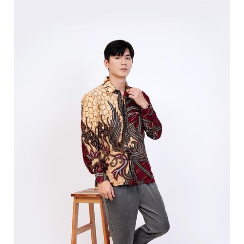Jual Selerae Batik Motif Batu Raden Merah Kemeja Batik Pria - Jakarta ...