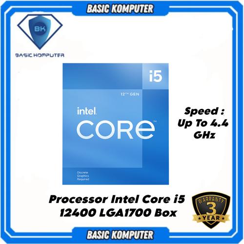 Jual PROCESSOR INTEL CORE i5 12400 2.5 GHz BOX SOCKET 1700 GARANSI 3 ...