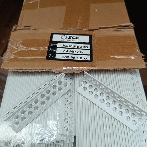 Jual Cornerbead sudutan luar tembok, SCK A1GS UPVC PVC (2.4mtr) - 50btg ...