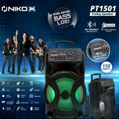 Jual PLASTIC SPEAKER TROLLEY NIKO SLANK PT1501 PT 1501 SPIKER TROLI ADA ...