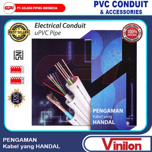 Jual Pipa PVC Conduit & Accessories Merk Vinilon - PVC CONDUIT, OD.20MM ...