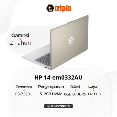 Jual LAPTOP NB HP 14-em0332AU/14-em0333AU Ryzen 3 7320U 8GB 512GB 14 ...