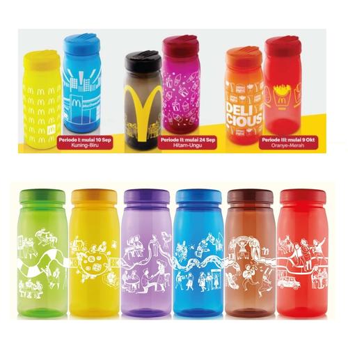 Jual Colorful Bottle Botol Air Minum McD McDonald McDonalds McDonald's ...