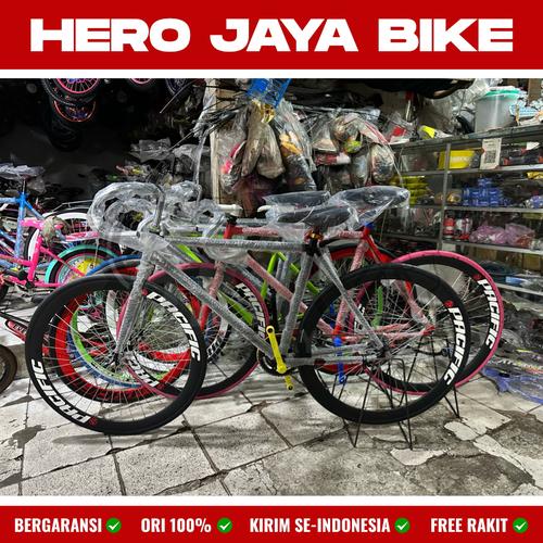 Jual Sepeda Fixie 700 C Rem Torpedo Custom Rakitan Ban Kenda Stang ...