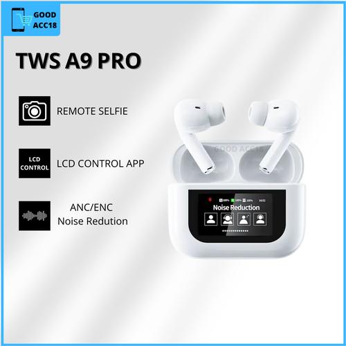 Promo TWS Smart Touchscreen A9 PRO ANC/ENC Earphone Headset Bluetooth ...
