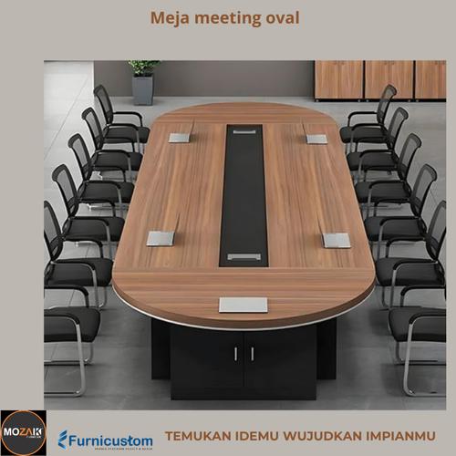 Jual meja meeting oval besar custom jakarta timur ( harga per/meter ...