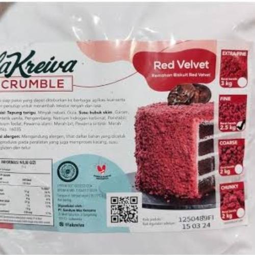 Jual La Kreiva Crumble Red Velvet Repack 1 Kg - Kota Depok - murah jaya ...