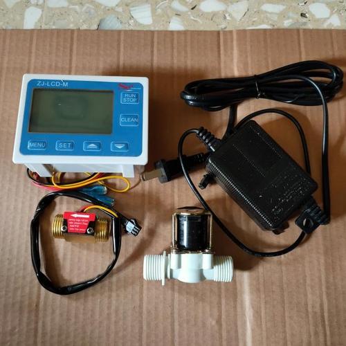 Jual DIGITAL FLOW METER CONTROL WATER OIL SENSOR ZJ-LCD-M KOMPLIT SET TERBARU - setengah inch ...