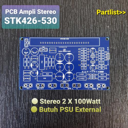 Jual PCB STK426-530 stereo 2x100W - Kab. Deli Serdang - Barlex Audio ...