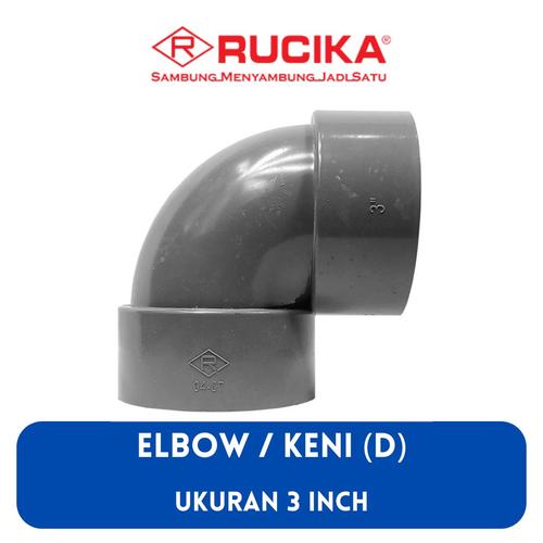 Jual Keni / Elbow / Knee Rucika D (TIPIS) Ukuran 3" Inch Fittings Pipa ...