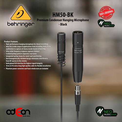Jual Behringer HM50 HM50BK HM50-BK Premium Condenser Hanging Microphone ...