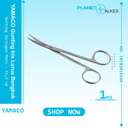 Jual Gunting Iris Lurus Bengkok 11,5cm YAMACO Iris Scissors, Gunting ...