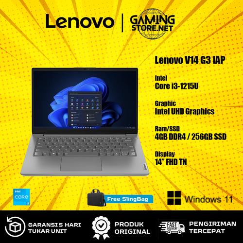 Jual Lenovo V14 G3 IAP i3-1215U 4GB SSD 256GB 14" FHD Intel UHD - DOS - Jakarta Pusat - GAMING ...