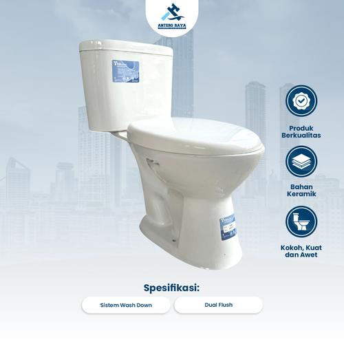 Jual Closet Duduk Triliun Ruby Series Kloset Toilet WC Flushing System ...