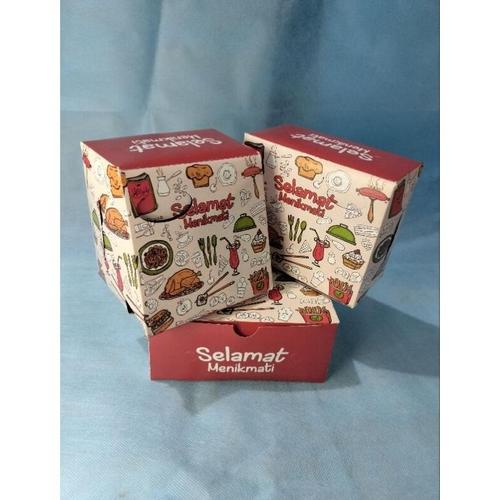 Jual ISI 50 PCS DUS BOX NASI CATERING 20x20 MOTIF KEKINIAN TEBAL 310 ...