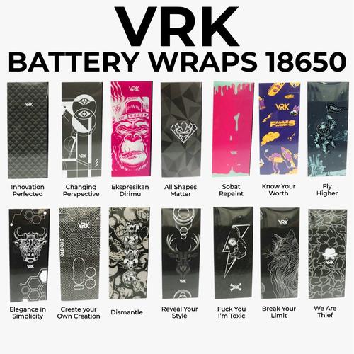 Jual VRK Battery Wraps Limited Edition 18650 by Preva - Baterai Wrap ...