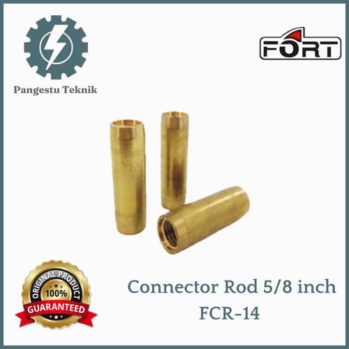 Jual Socket Connector Rod Bahan Brass Copper Plating 5/8 inch dan 3/4 ...