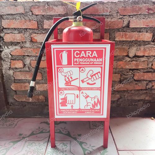 Jual Dudukan Apar 3-9 kg Sticker Cara Penggunaan Rak Besi Tempat Apar ...