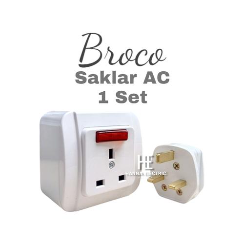 Jual BROCO GALEO Stop Kontak AC 1 SET Outbow Steker - Kab. Bekasi ...