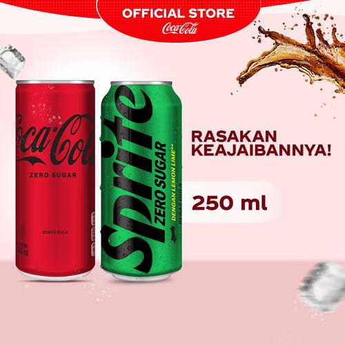 Promo [Bundling] Coca-Cola Zero Kaleng 250ml + Sprite Zero Kaleng 250ml ...