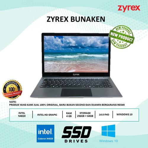 Promo LAPTOP ZYREX NB BUNAKEN FRONT METAL CASING N4020 4GB SSD 256GB ...