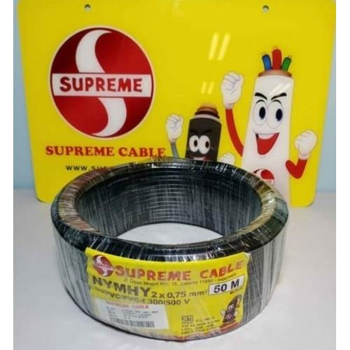 Jual KABEL SERABUT NYMHY 2X0.75 2X0,75 mm 50M (METER) SUPREME - Jakarta Pusat - Mulia LED ...