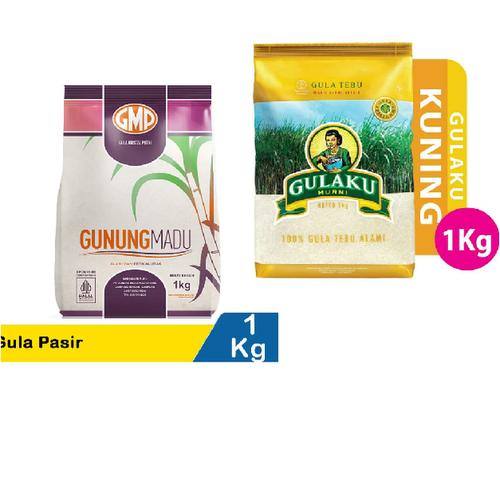 Jual GULAKU GULA KU WARNA KUNING / GULA PASIR KEMASAN 1 KG KILO GRAM ...