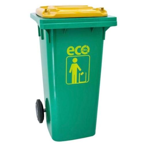 Jual Atari 9961 Kotak Tempat Sampah 120 Liter Roda Eco Dustbin Green ...
