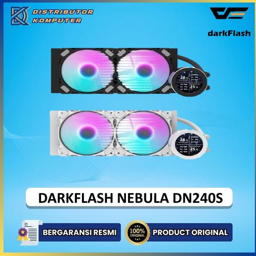 Promo DARKFLASH NEBULA DN240S LCD IPS Display 240mm Liquid CPU Cooler ...