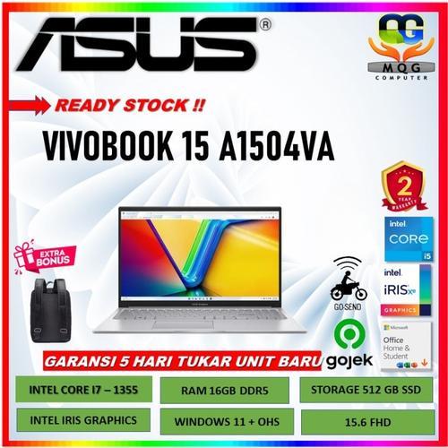 Jual Asus Vivobook 15 A1504VA i7 1355 16GB 512GB W11+OHS 15.6 Full Hd ...