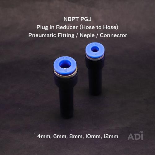 Jual NBPT PGJ Plug In Reducer Pneumatic Fitting Connector Neple ...